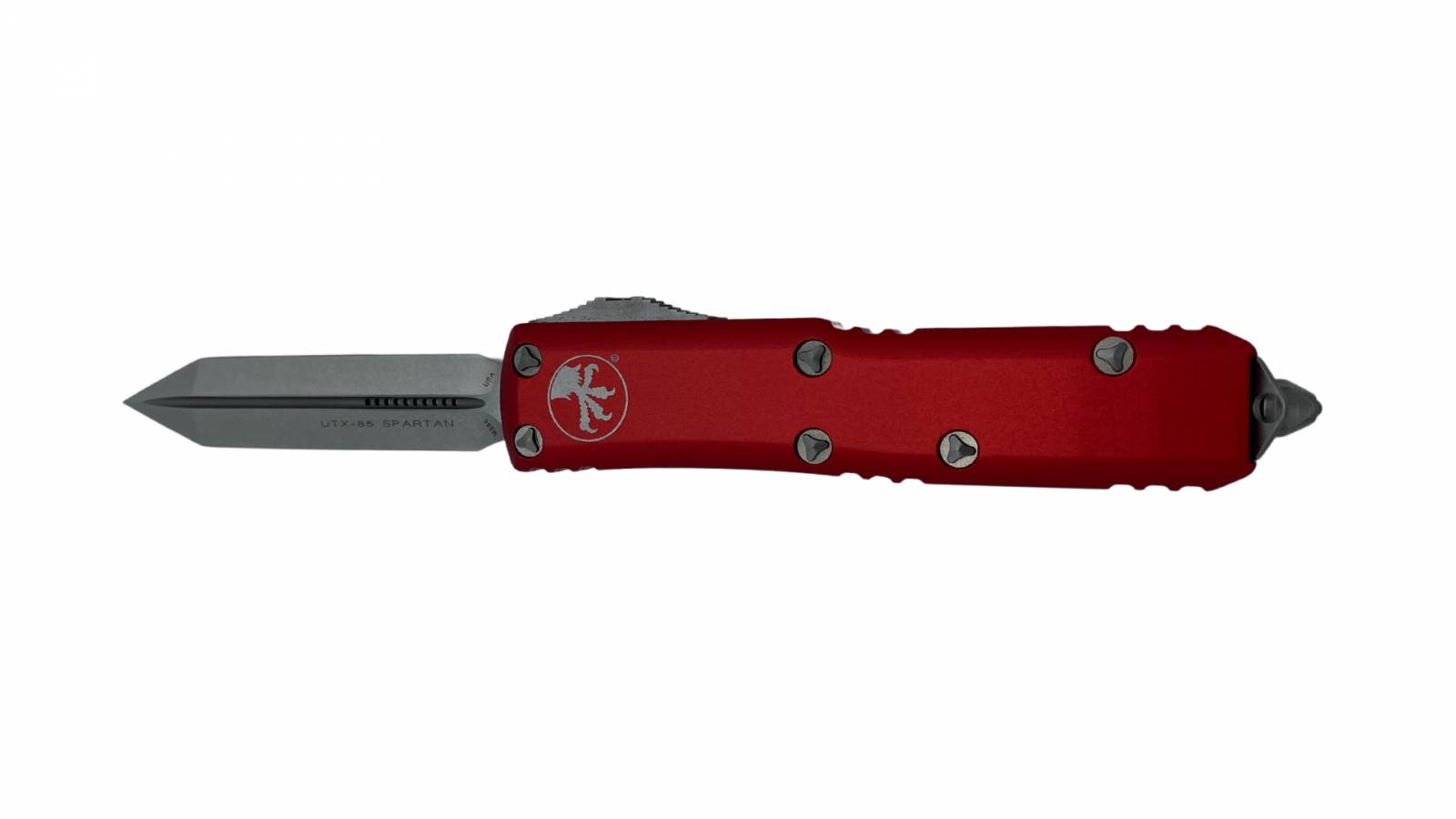 Microtech UTX-85 Spartan Red Stonewash Standard Automatic Knife