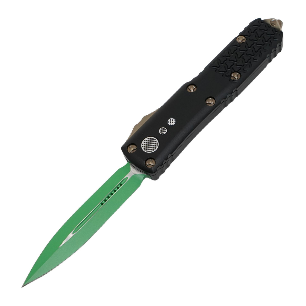 Microtech UTX-85 D/E Jedi Master Green Knife