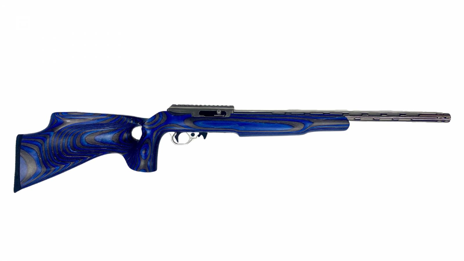 Volquartsen IF-5, 22 LR with Blue Thumbhole Stock