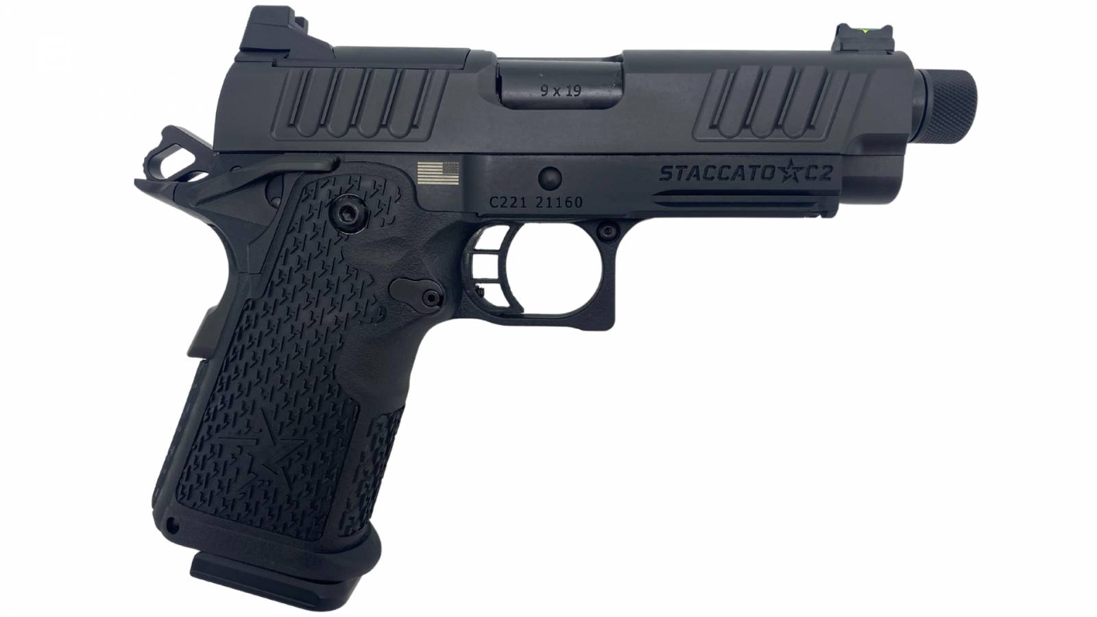 STACCATO 2011 C2 DPO AL Frame 9mm DLC DLC TB ODS Pistol | Battlehawk Armory