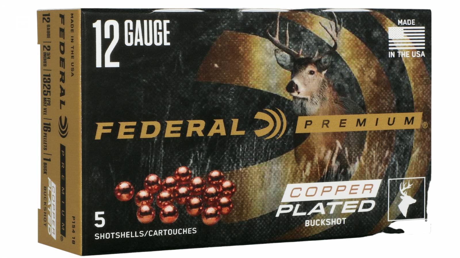 Federal Premium Max Buck 12 GA 2.75" 16 Pellets 1 Buck Shot 5 Per Box ...