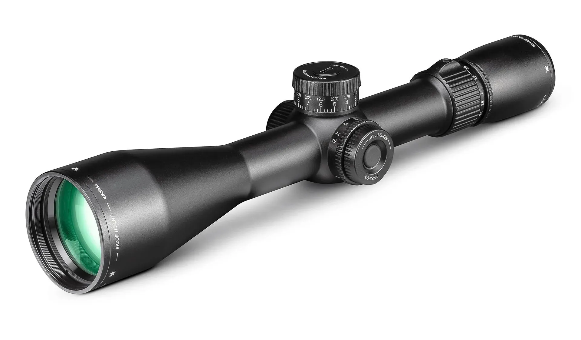 Vortex Optics Razor HD LHT 4.5-22x50 FFP, XLR-2 MRAD Reticle, 30mm Tube ...