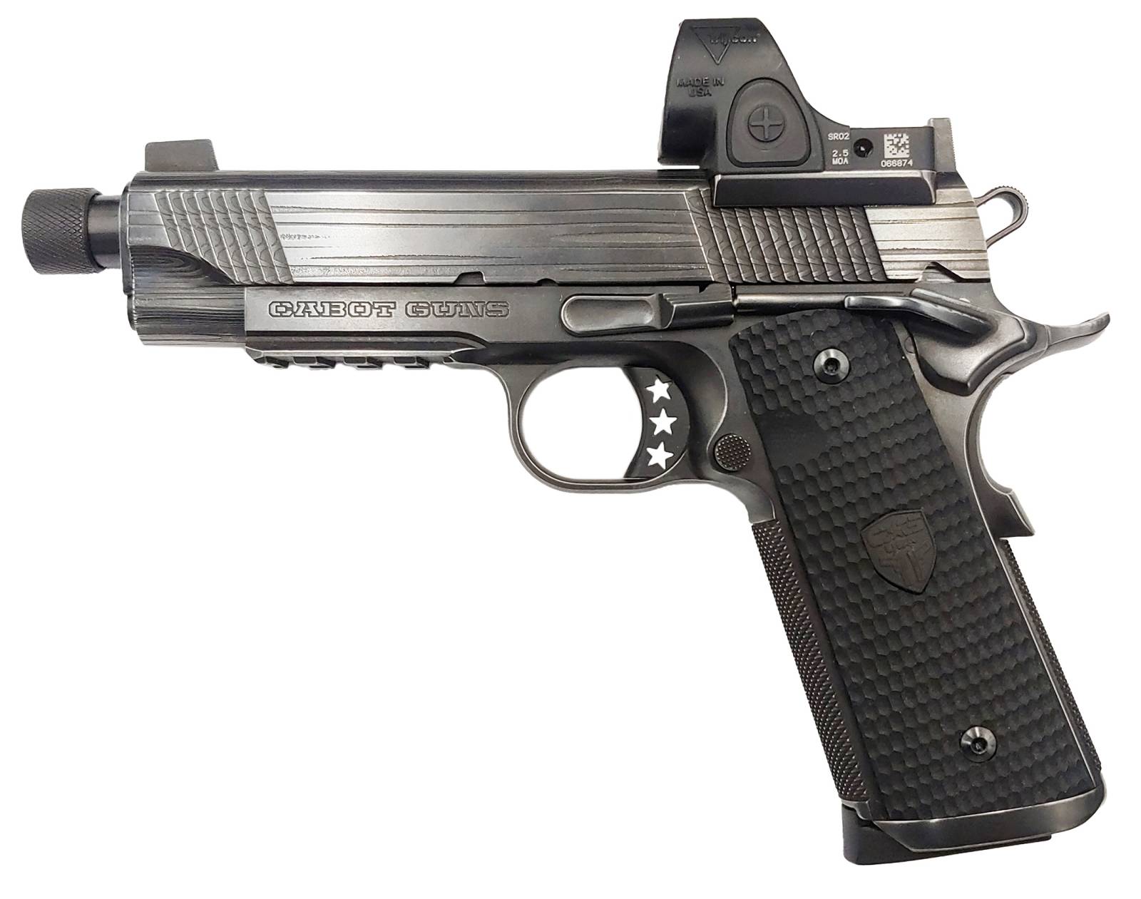 Cabot Guns Apocalypse 1911 Chambered in 45acp & Trijicon SRO
