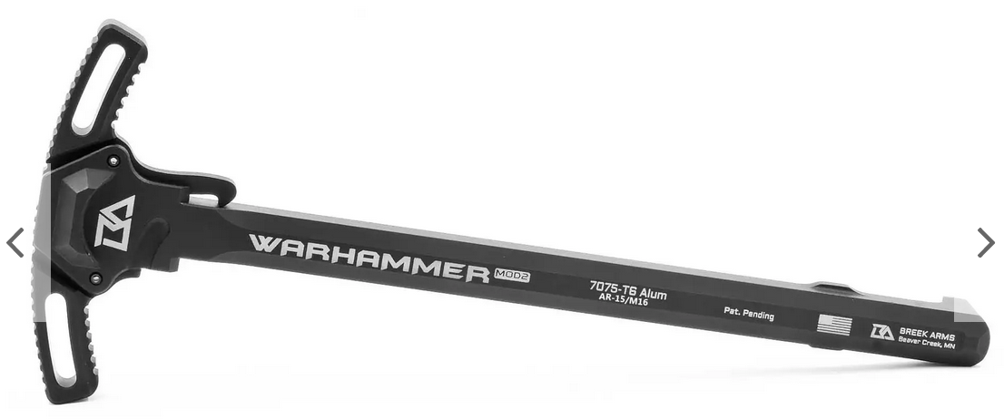 Breek Arms Warhammer Mod2 Charging Handle Black | BattleHawk Armory