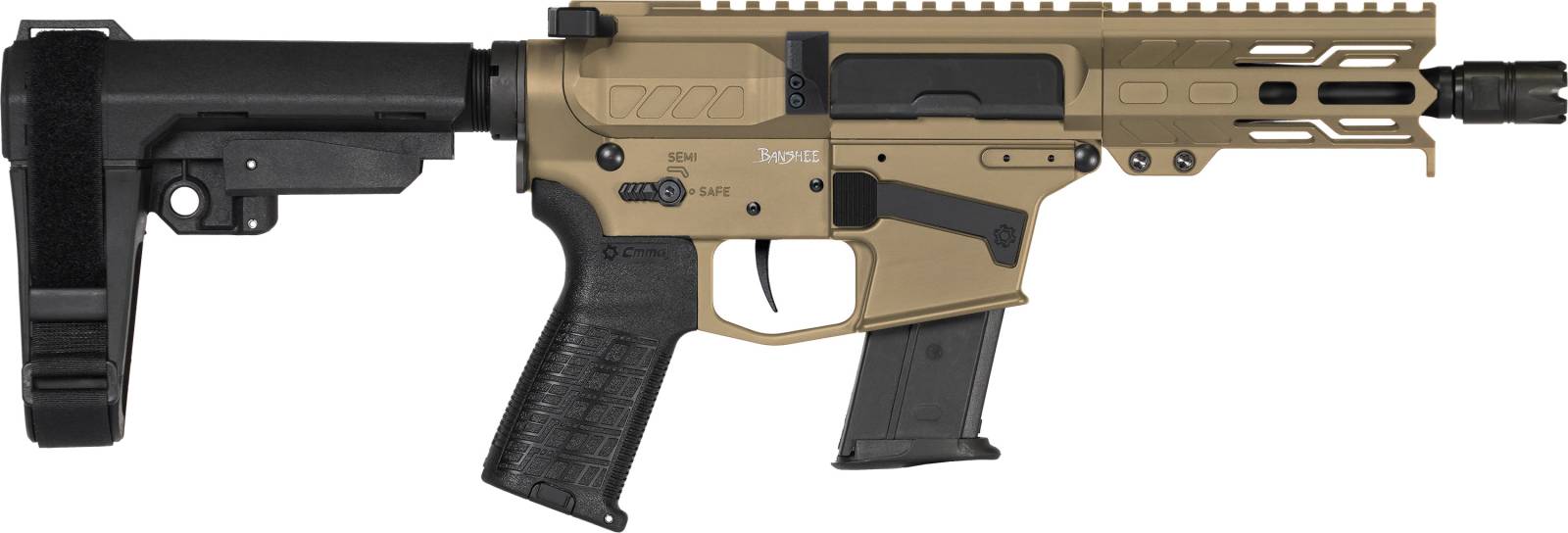 CMMG Banshee Mk57 5.7x28mm 20rd 5" Barrel Coyote Tan Pistol ...