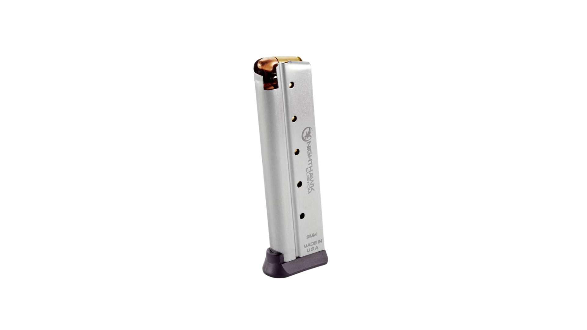 Nighthawk Custom 1911 Government 9mm 10 Round Stainless Steel Magazine ...