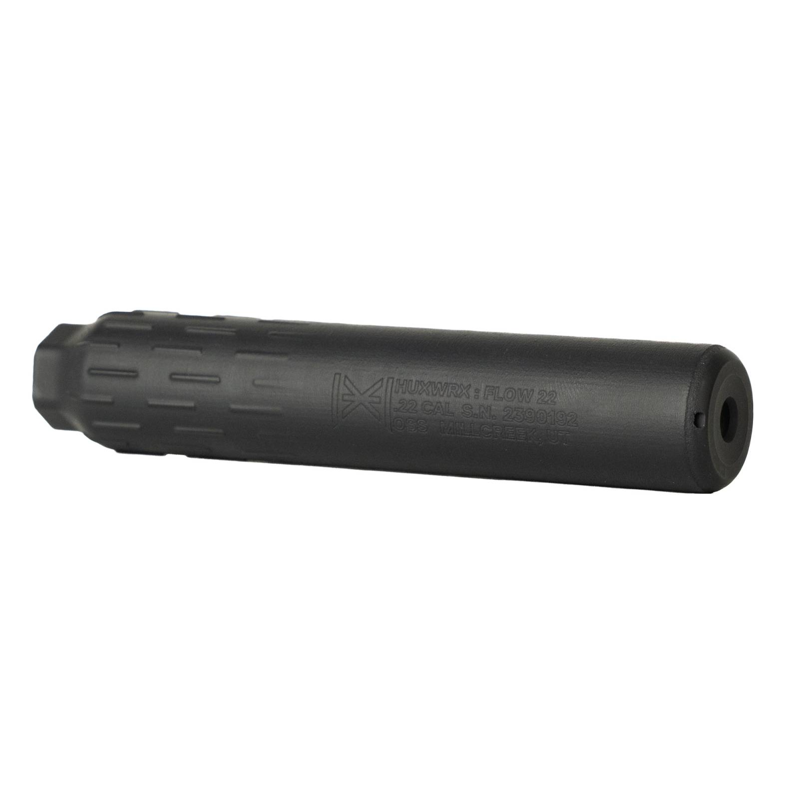 HUXWRX Flow 22 Ti, .22cal, Black, Suppressor | BattleHawk Armory