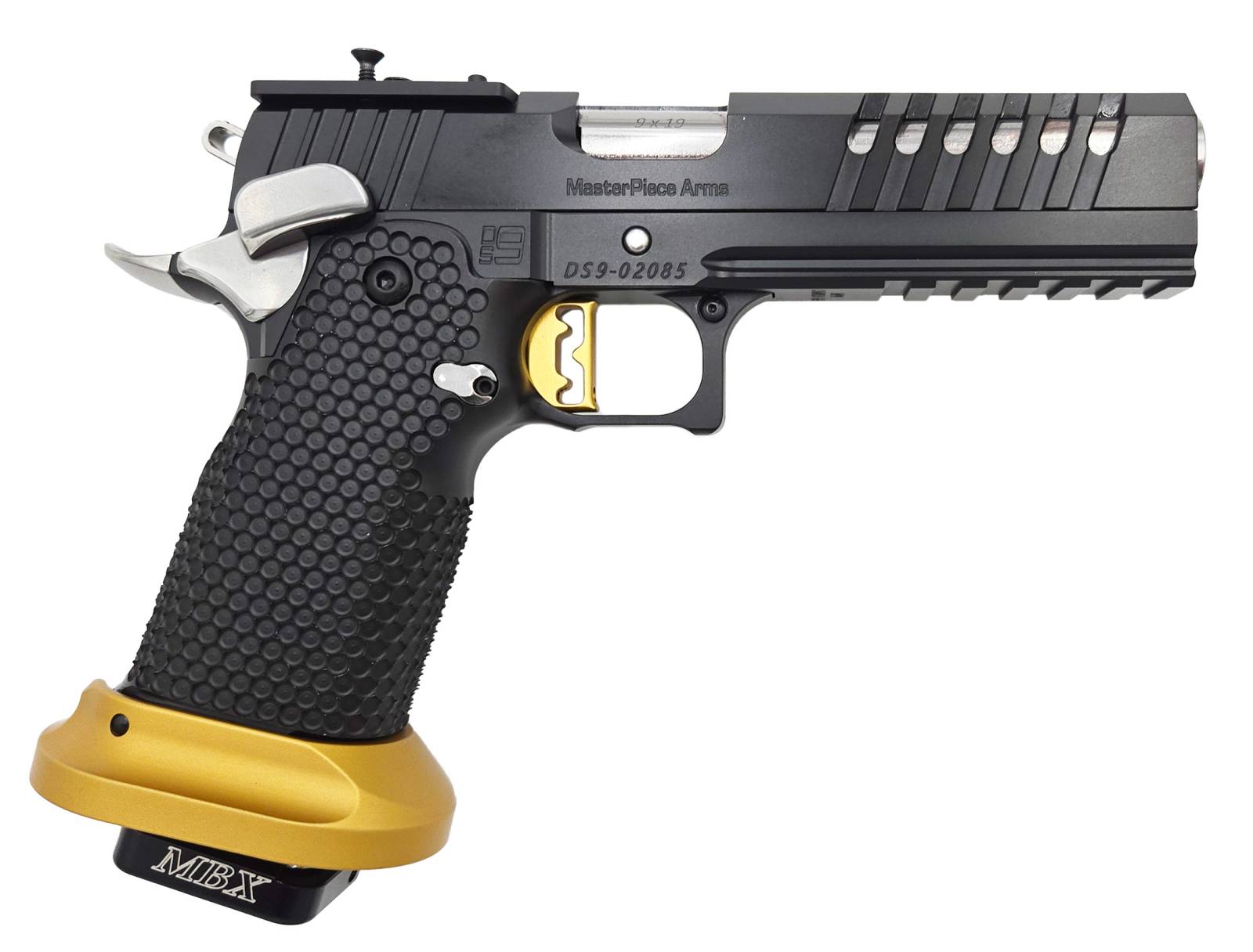 Masterpiece Arms DS9 LOC, 9mm, 5" Barrel, 2 Magazines, Trijicon Optics ...