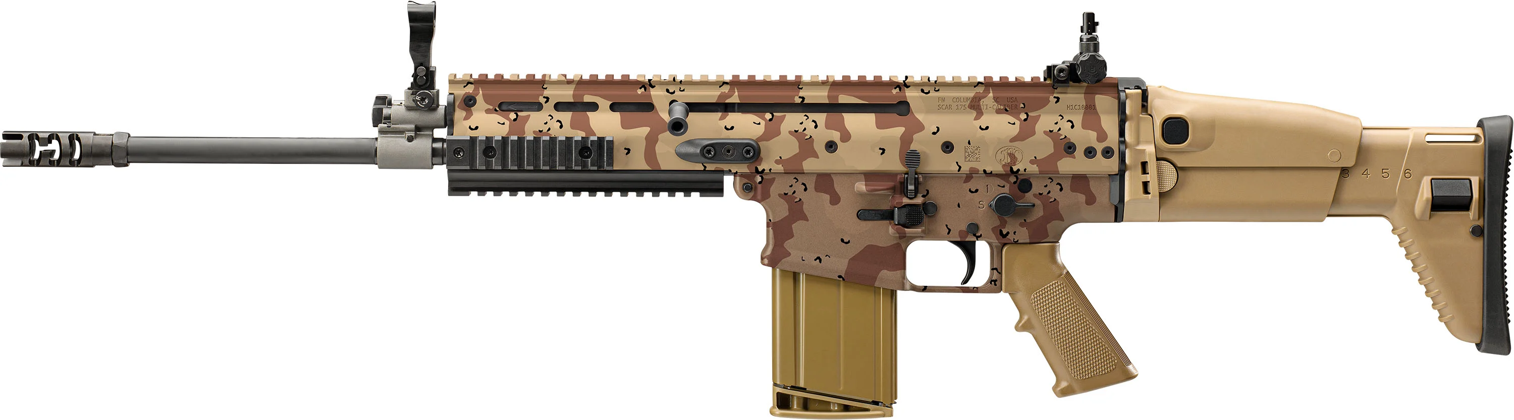 FN SCAR 17S NRCH 308 Win 20+1 16.25" Barrel Desert Camo Rifle ...