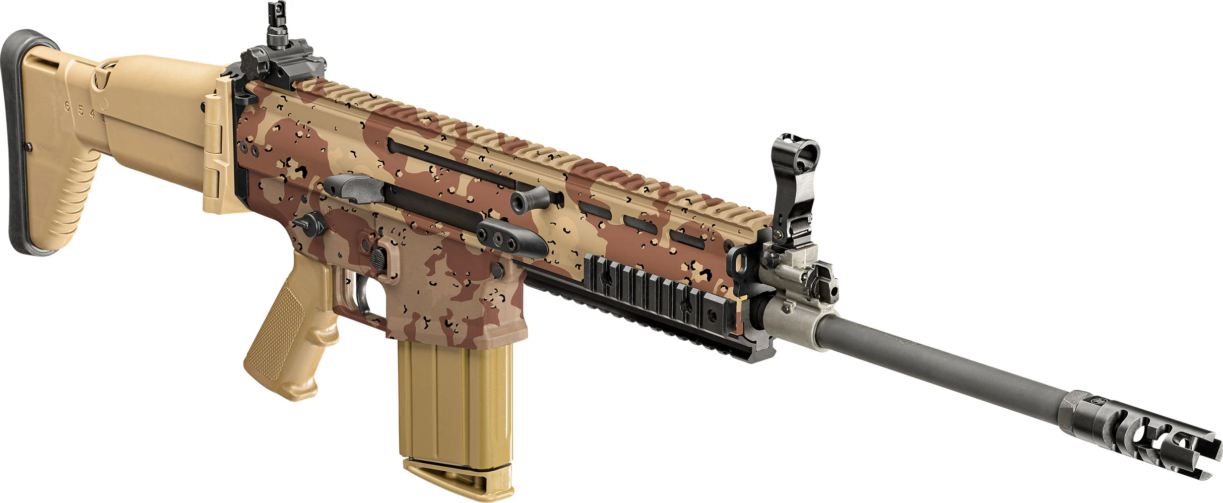 FN SCAR 17S NRCH 308 Win 20+1 16.25" Barrel Desert Camo Rifle ...