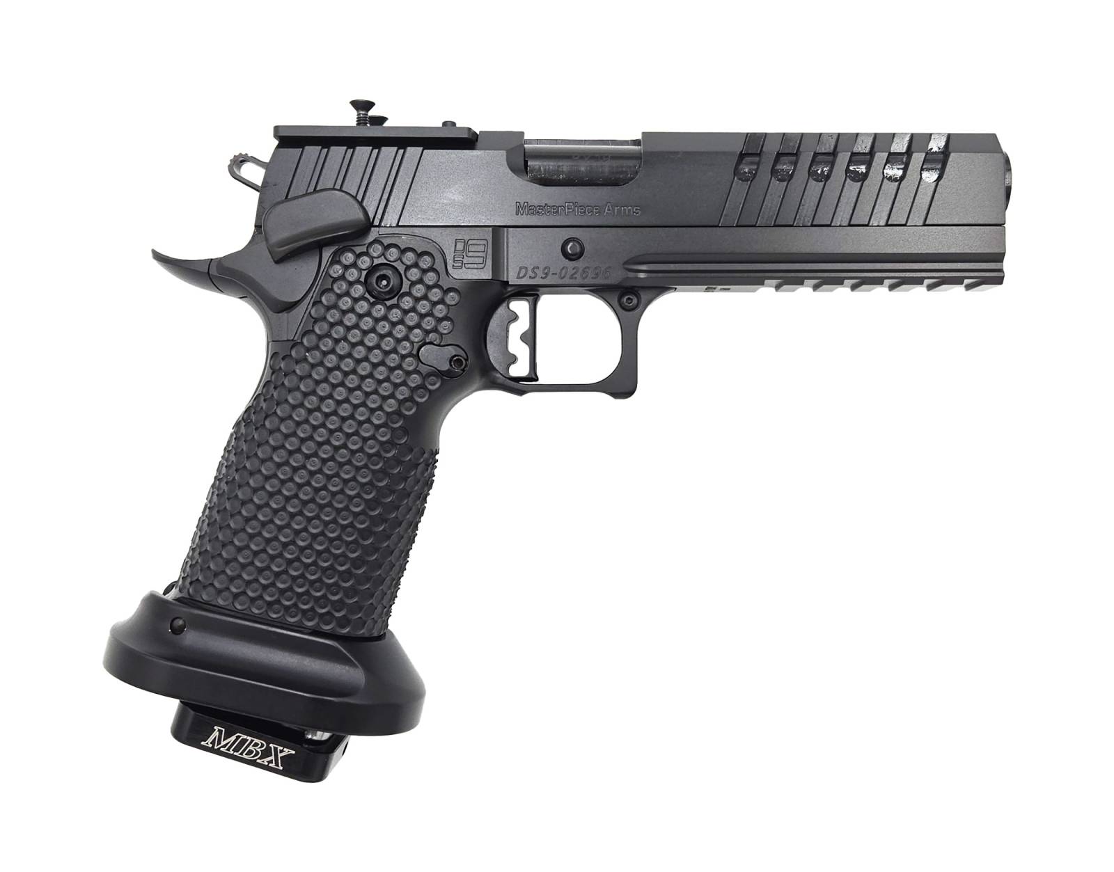 Masterpiece Arms DS9 LOC, 9mm, 5" Barrel, 2 Magazines, Trijicon Optics ...