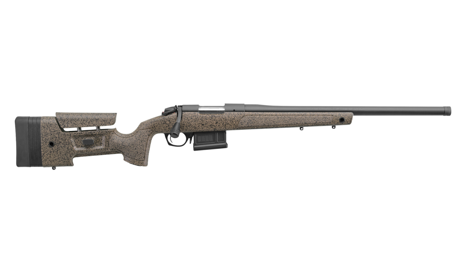 Bergara B-14 HMR 6.5 PRC 24" Threaded 3+1 BLK/Brown Adj Stock Rifle ...