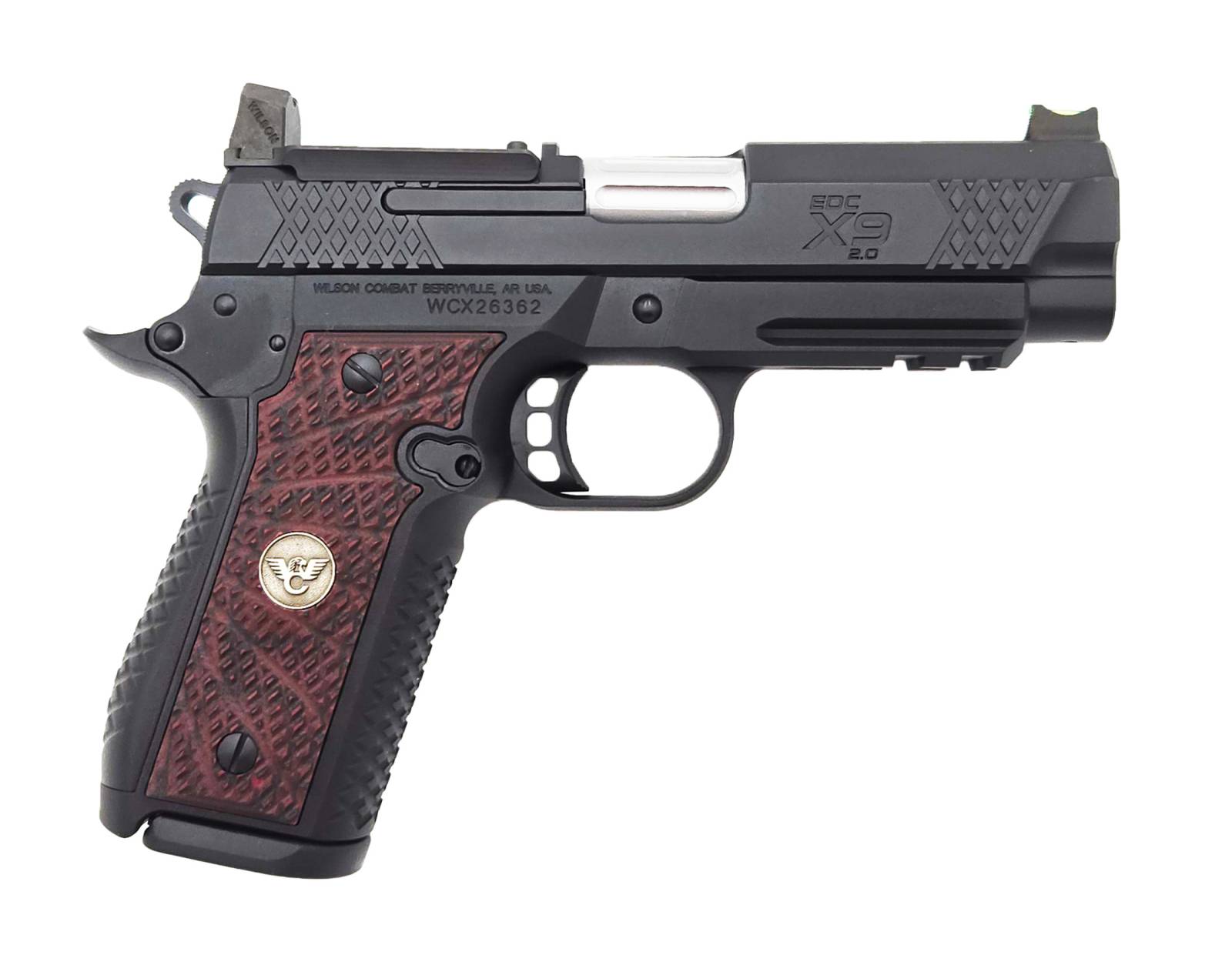Wilson Combat EDCX9 2.0 Lightrail 9mm Pistol w/ Cherry Grips