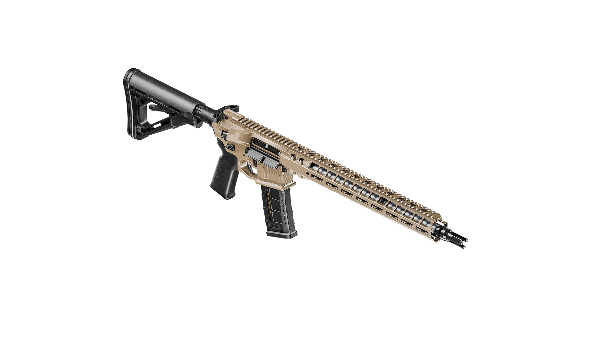 Radian Weapons Model 1 .223 Wylde 16" FDE Rifle w/ Dead Air Flash Hider ...