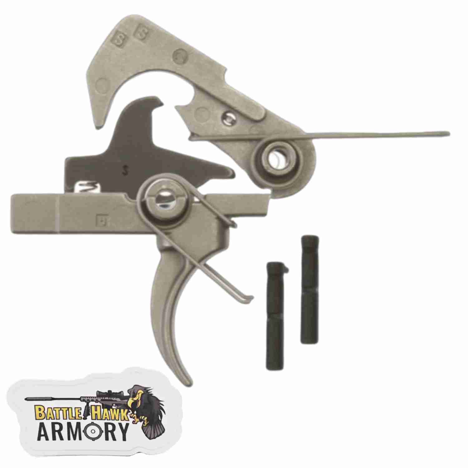 BattleHawk Armory AR-15 FCG Match PTFE Curved Trigger
