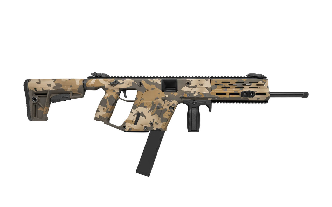 Kriss Vector CRB Enhanced .22 LR - MC FDE Camo Rimfire Carbine