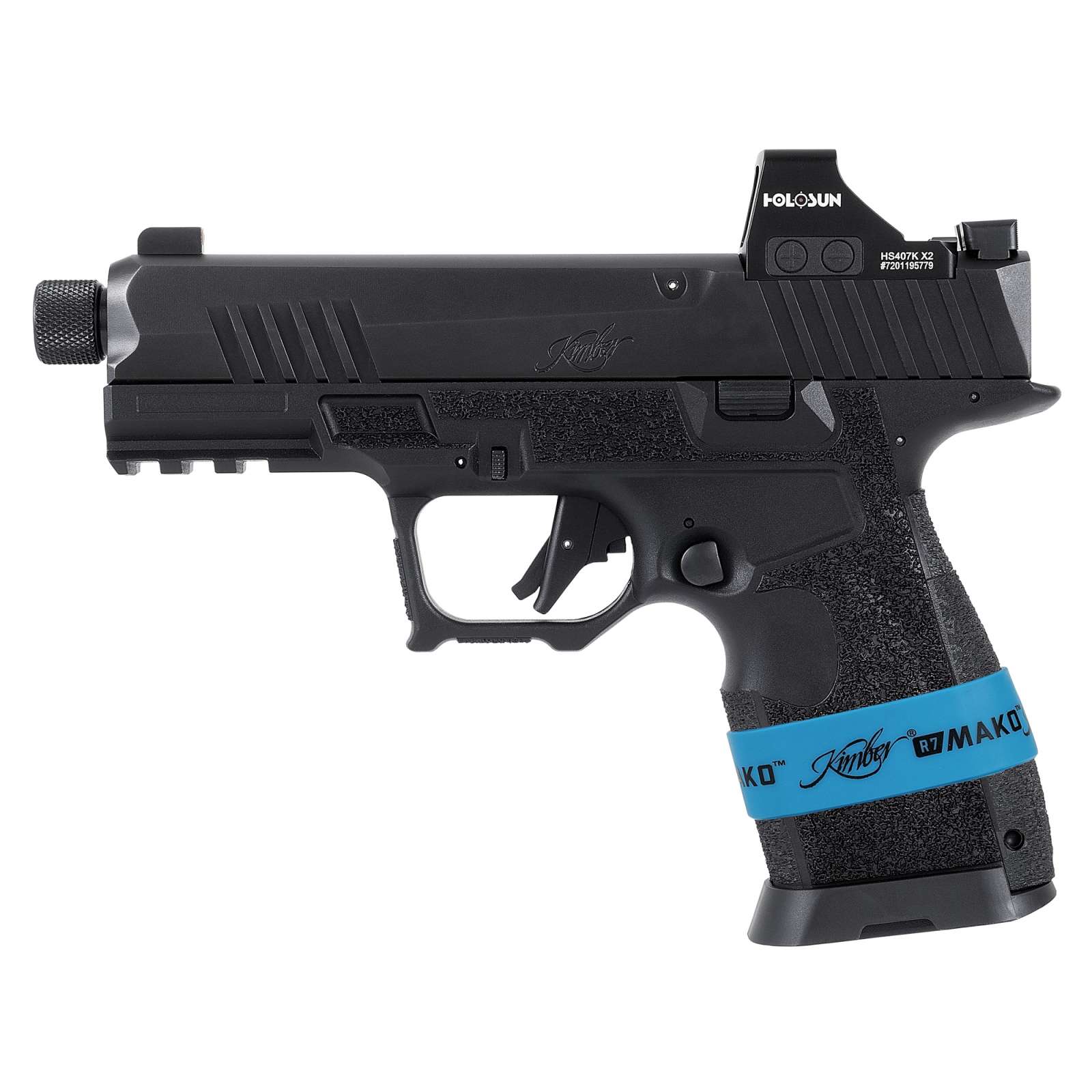 KIMBER R7 MAKO C.F.C. COMPACT HOLOSUN HS407K 9MM BLK 3.9" TFS 2-15RD ...