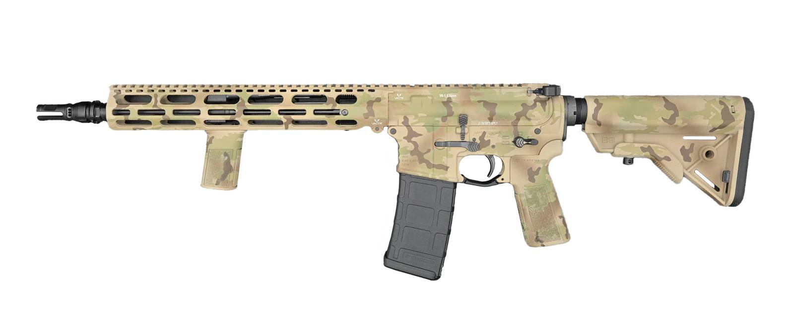 VKTR VK1, 5.56mm, 13.7" Keymo P&W Barrel, 2- 30rd PMAGs, Multicam ...