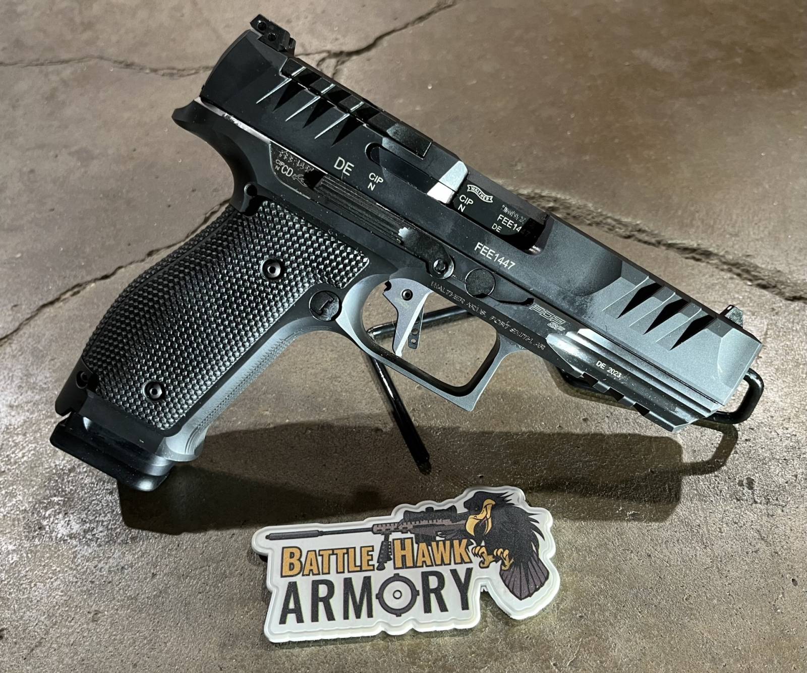 USED WALTHER PDP MATCH SF 9MM 18+1RD 4.5 FULL SIZE STEEL FRAME PISTOL ...