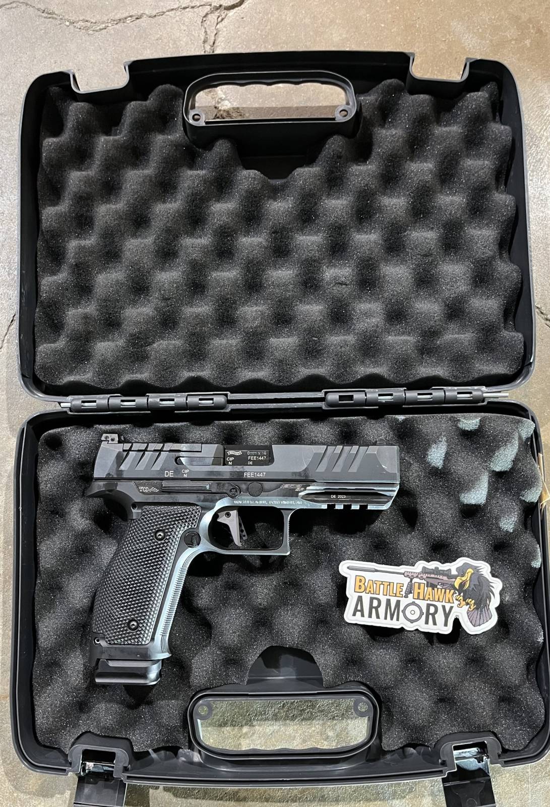 USED WALTHER PDP MATCH SF 9MM 18+1RD 4.5 FULL SIZE STEEL FRAME PISTOL ...