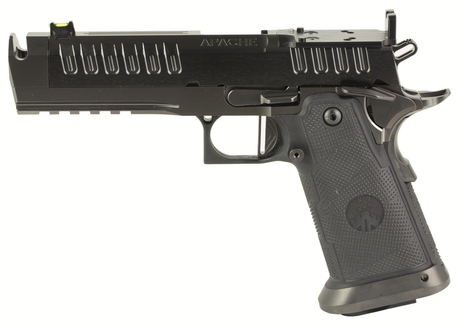WATCHTOWER APACHE DOUBLE STACKED 1911 4.6" 9MM w/ COMP GRAPHITE/BLACK ...