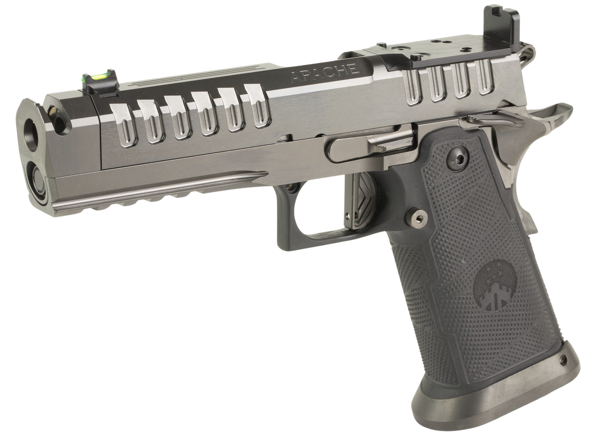 WATCHTOWER APACHE DOUBLE STACKED 1911 4.6" 9MM w/ COMP GRAPHITE/BLACK ...