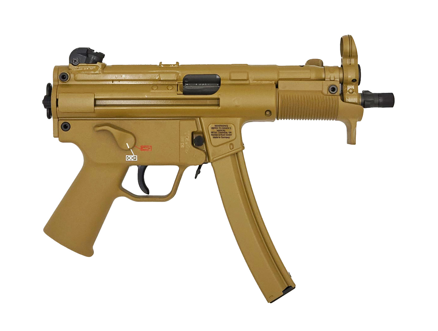 Heckler & Koch SP5K-PDW, 9mm, 5.83" Barrel, 2- 30rd Magazines, FDE ...