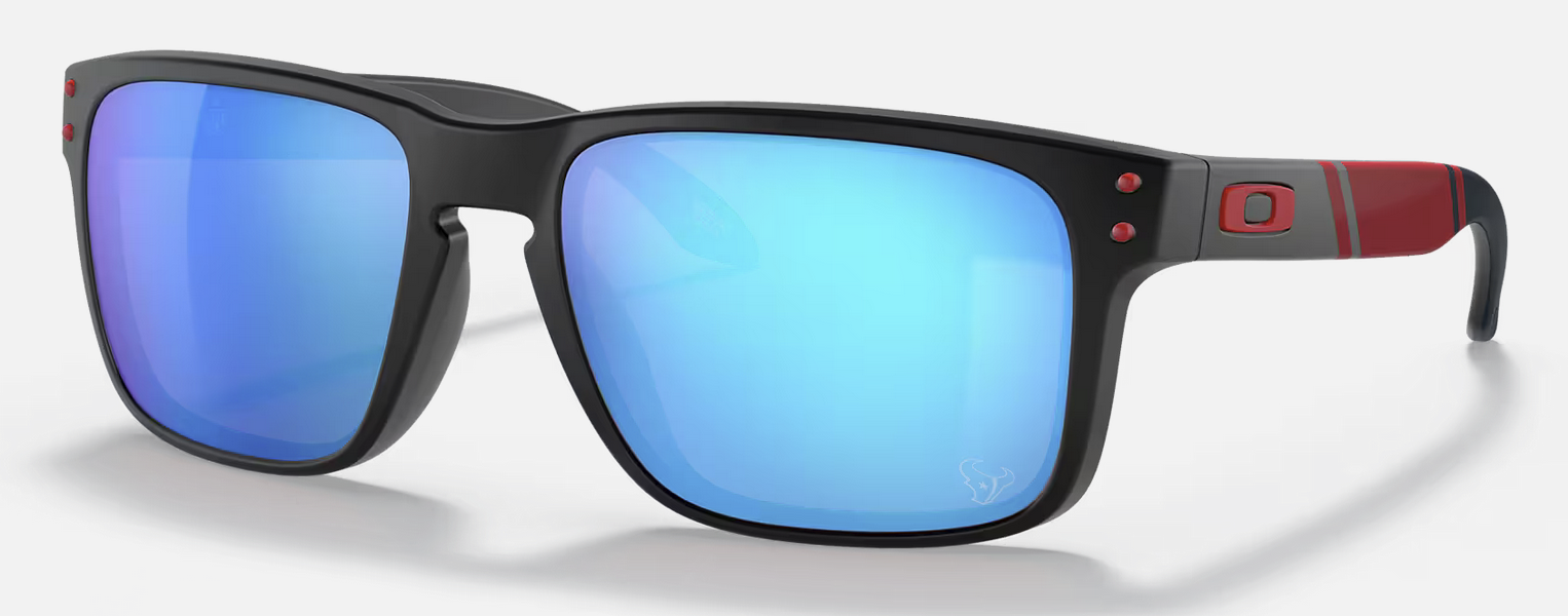 Oakley Holbrook Houston Texans Black w/ Prizm Sapphire Blue Lenses ...