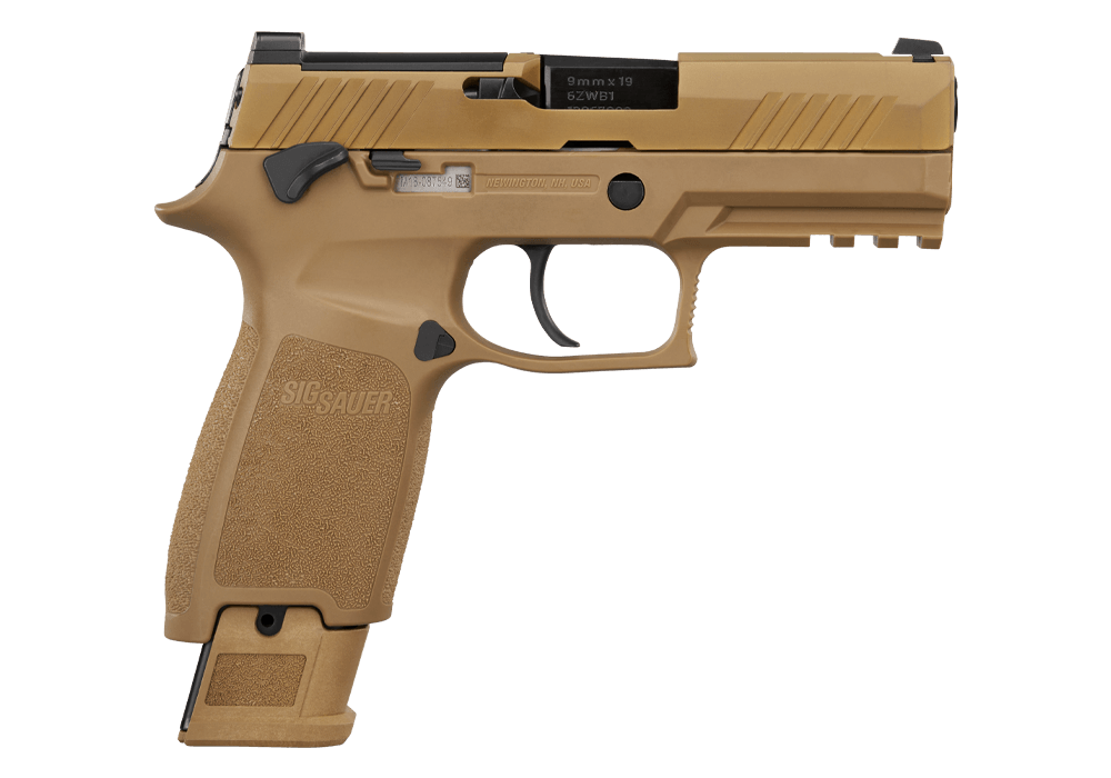 SIG Sauer M18 9mm Pistol – Commercial MHS Variant, Optics Ready, Coyote ...