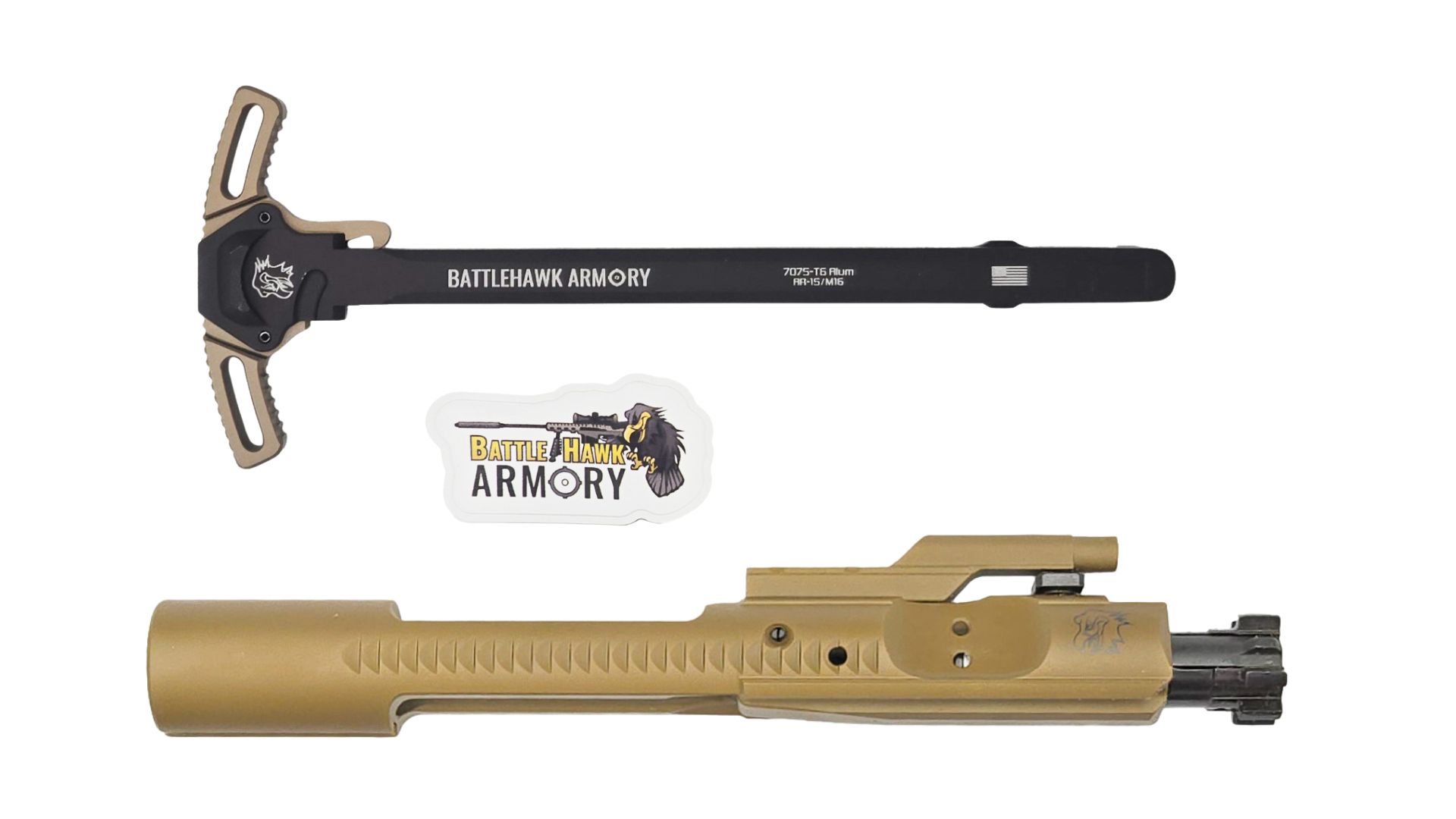 BHA Precision Complete M16 AR-15 5.56/300 FDE PVD Logoed Bolt Carrier ...
