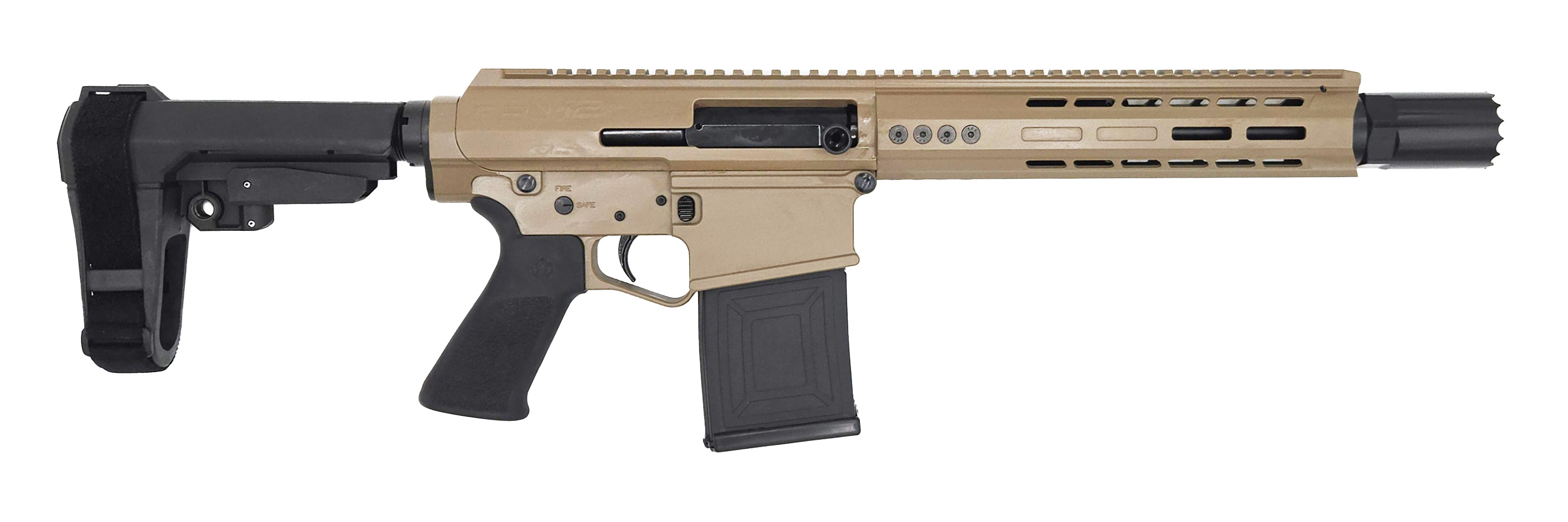 Genesis Arms Gen-12 SBM 12 Gauge 5+1rd Magazine 10.5" Barrel FDE ...