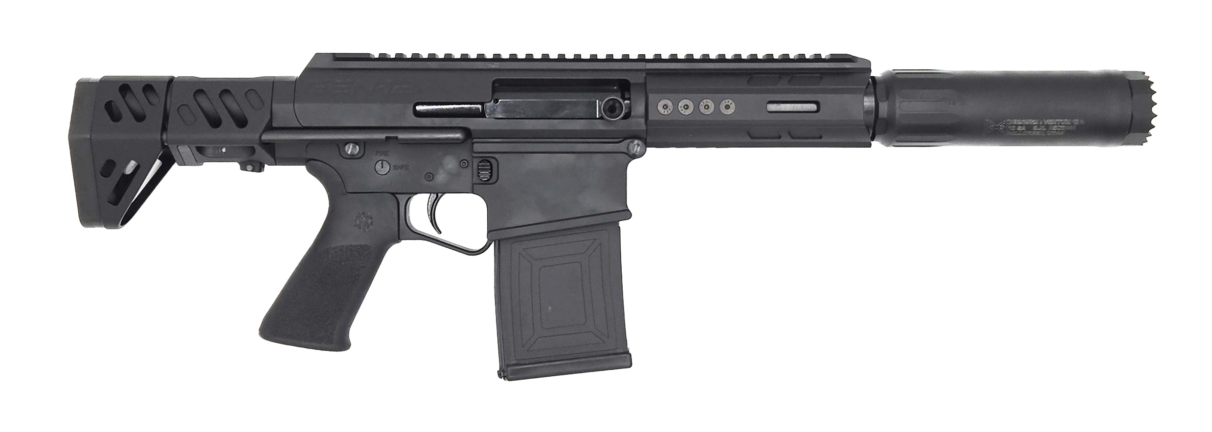 Genesis Gen-12 PDS – 5" SBS w/ HUXWRX Suppressor