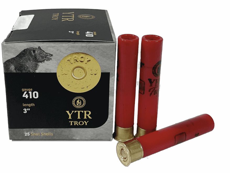 Troy Ammunition 410 Bore 3 Inch 5/8 oz 4-Shot Shotshell 25 rd BOX ...