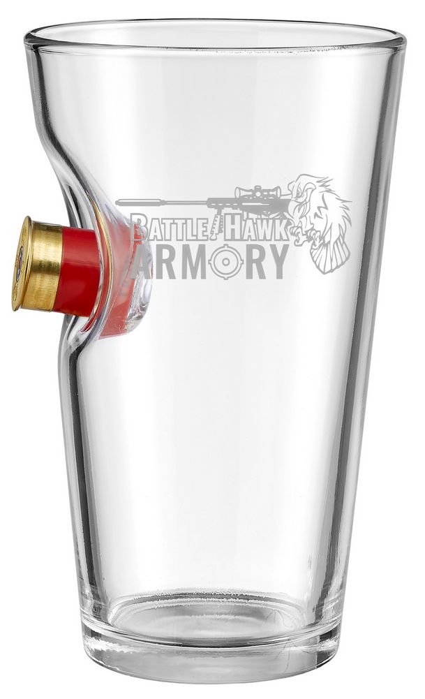 Benshot Shotshell Pint Glass for Sale | BattleHawk Armory