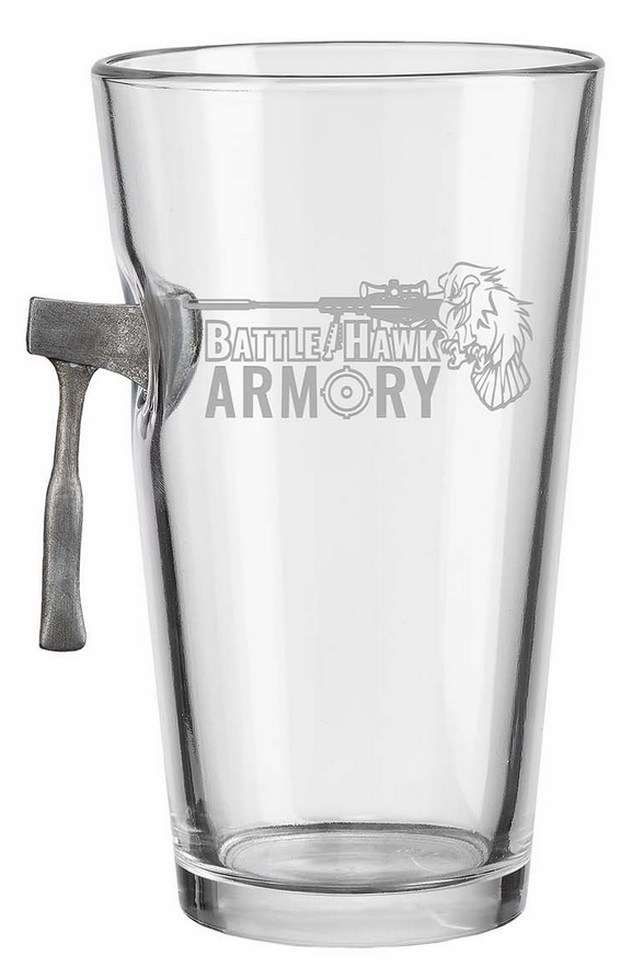Benshot Axe Pint Glass Set for Sale | BattleHawk Armory
