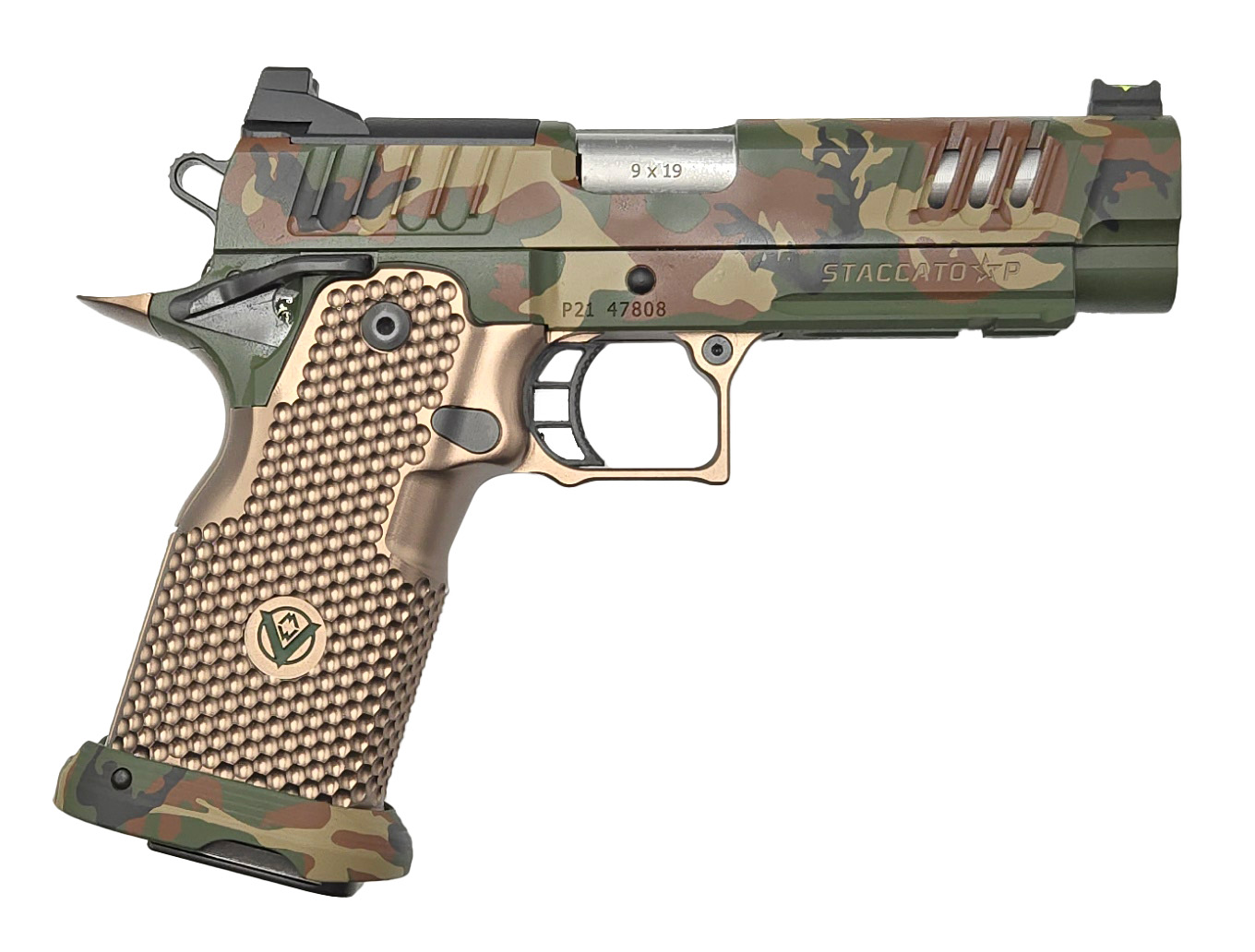 Staccato 2011 P X-Series Vulcan FDE Grips M81 Camo