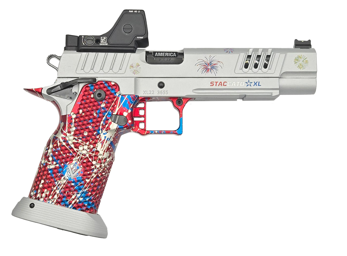 Staccato 2011 XL Vulcan Ignis Silver 9mm with RMR HD