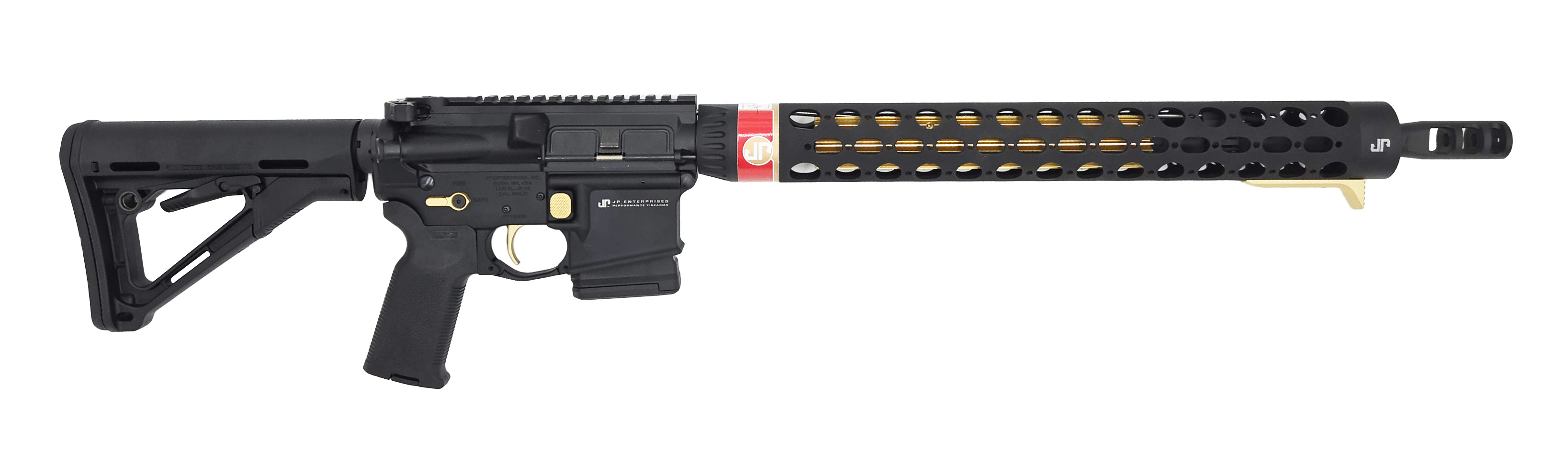 JP Enterprises JP-15, .22LR 18" Barrel, 1-10rd Magazine, Black & Gold ...