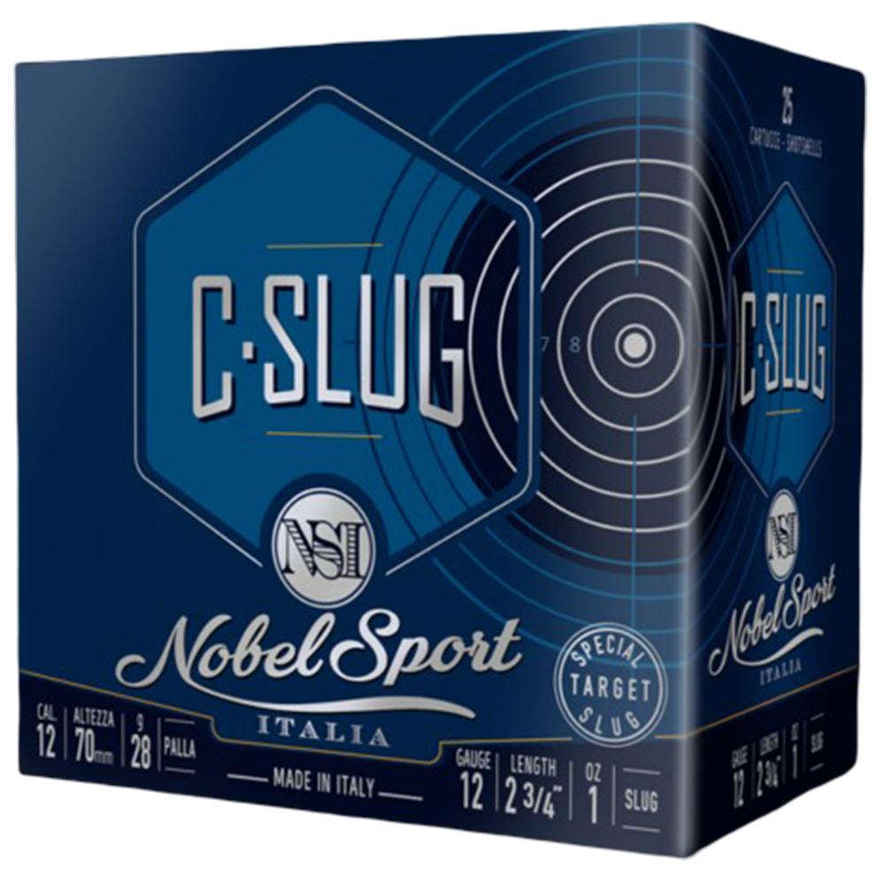 Nobel Sport 12 Gauge 2 3/4" C-Slug 1 oz 1378 FPS 10/Round | BattleHawk ...