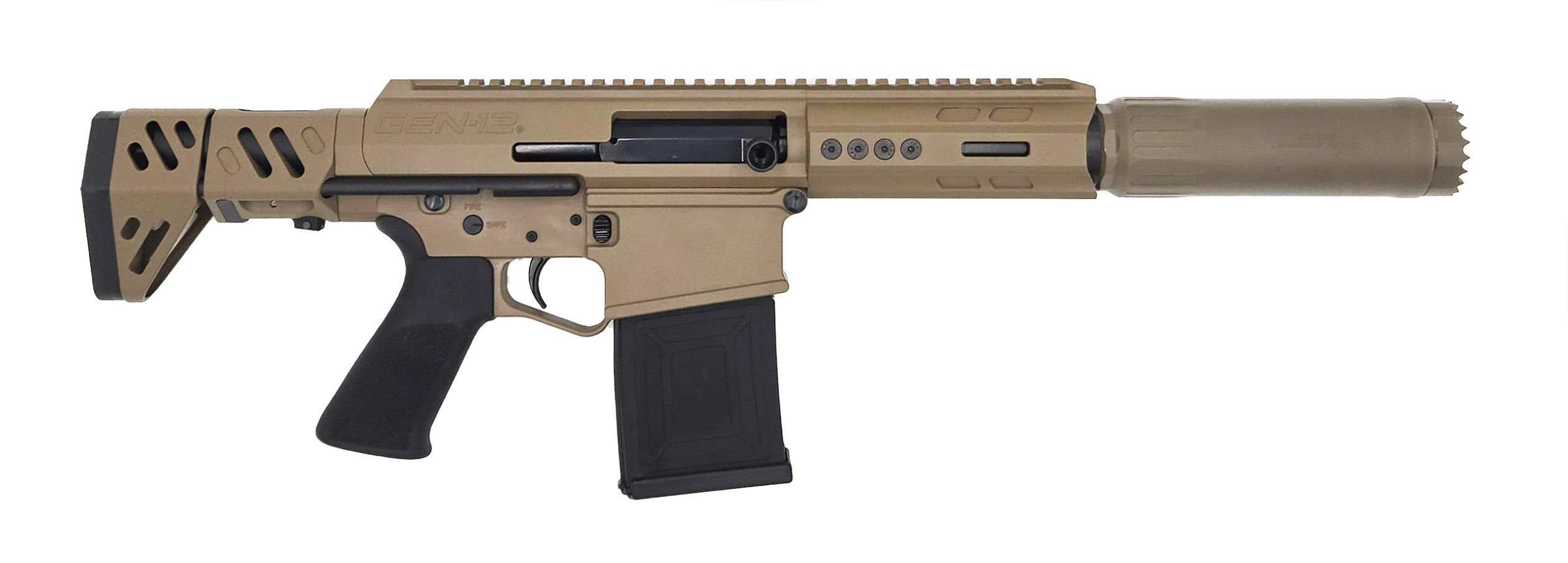 Genesis Arms Gen-12 PDS 12 Gauge 5+1rd Magazine 5" Barrel w/ HUXWRX ...