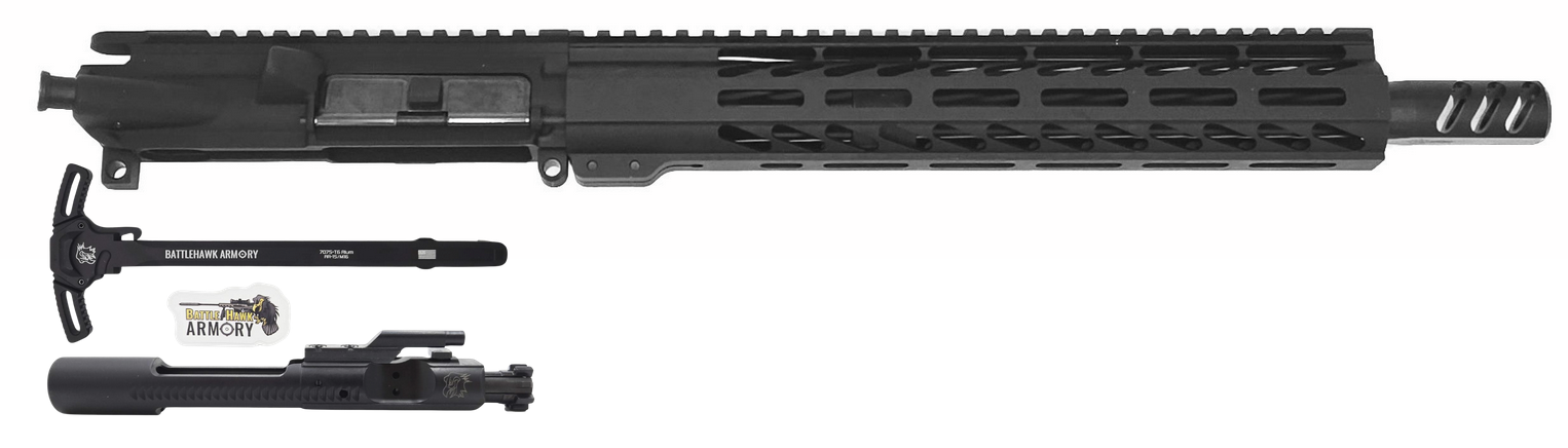 BHA Precision AR-15 12.5" 338 ARC, 12" Mlok Handguard, Black Complete ...