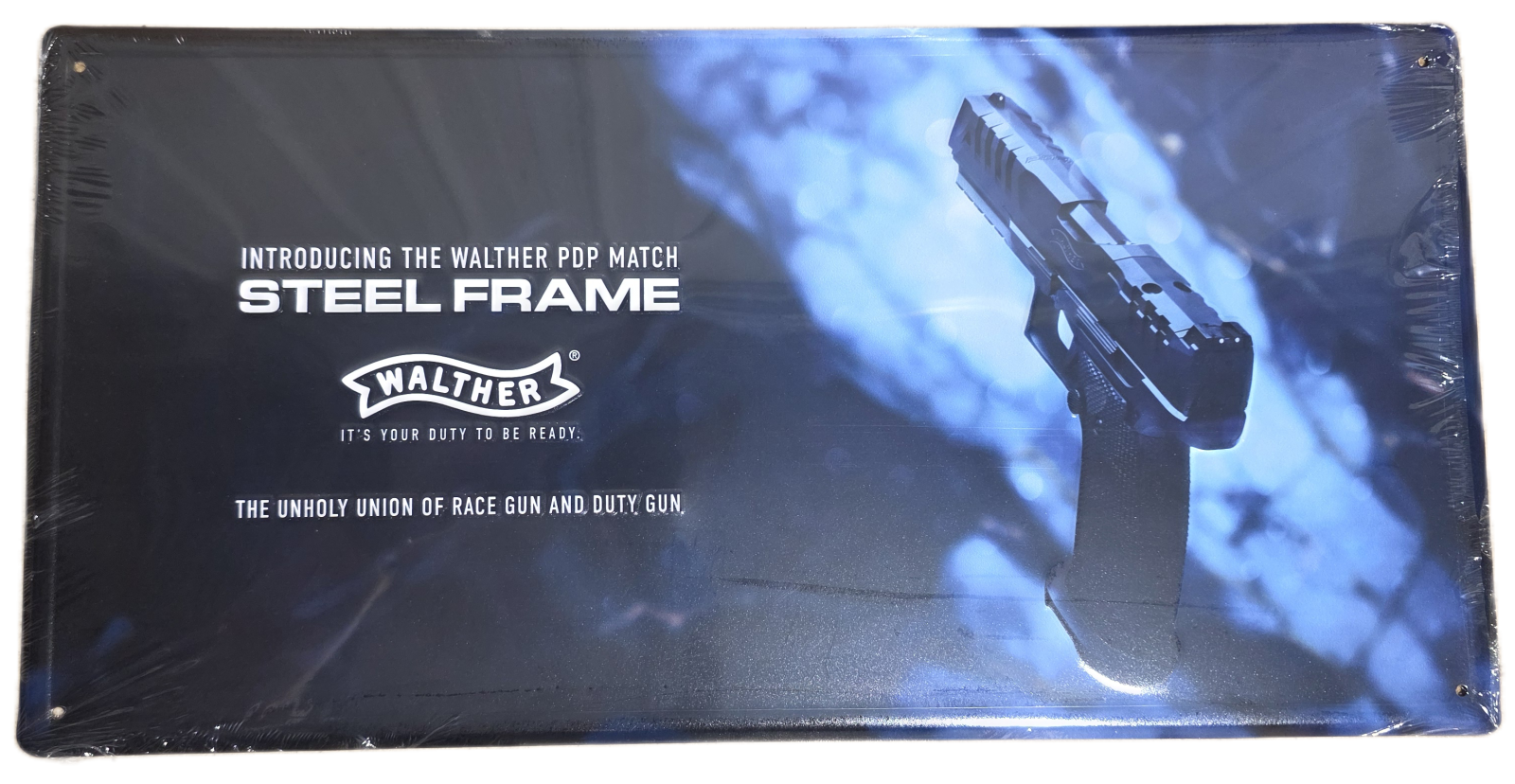 Walther PDP Match Steel Frame 24"x12" Metal Sign | BattleHawk Armory