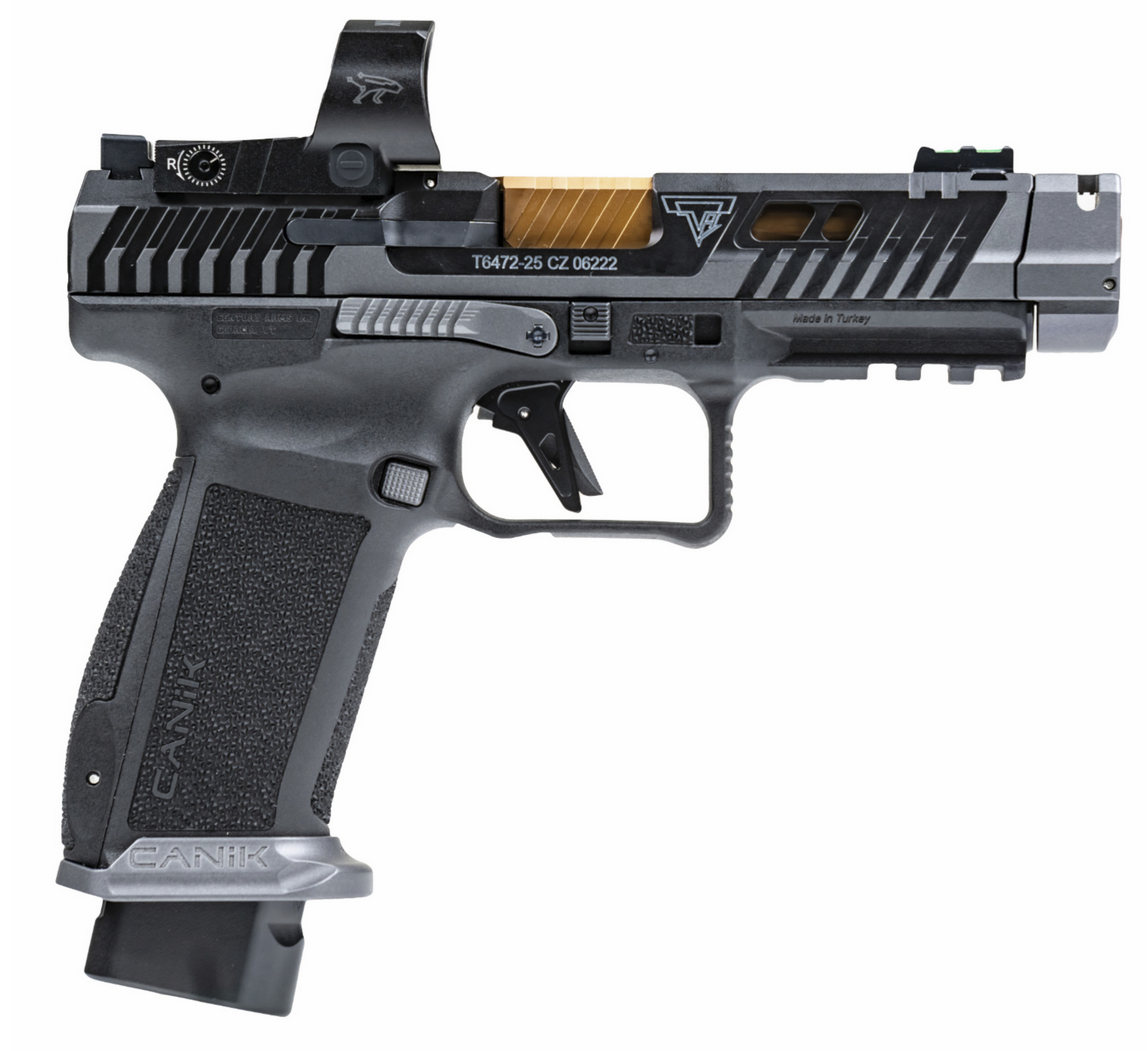 CANIK TTI Combat Smoke 9mm Pistol w/ MO3 Red Dot, 4.6" Barrel