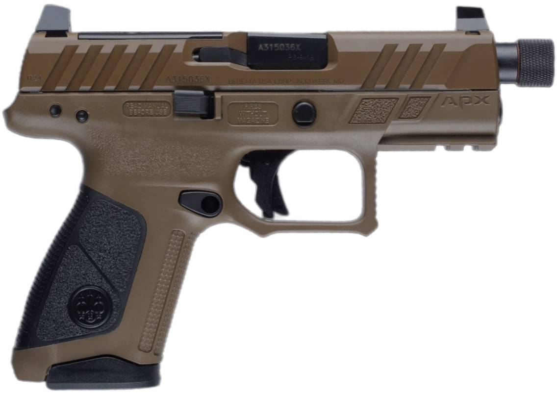 Beretta APX A1 Compact Tactical FDE 9mm - Battlehawk Armory