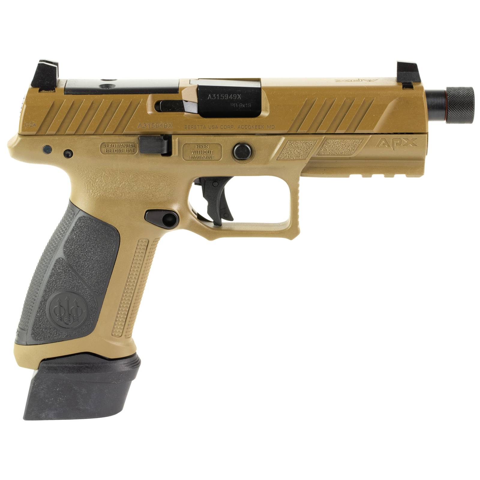 Beretta APX A1 Full-Size Tactical FDE 9mm - Battlehawk Armory