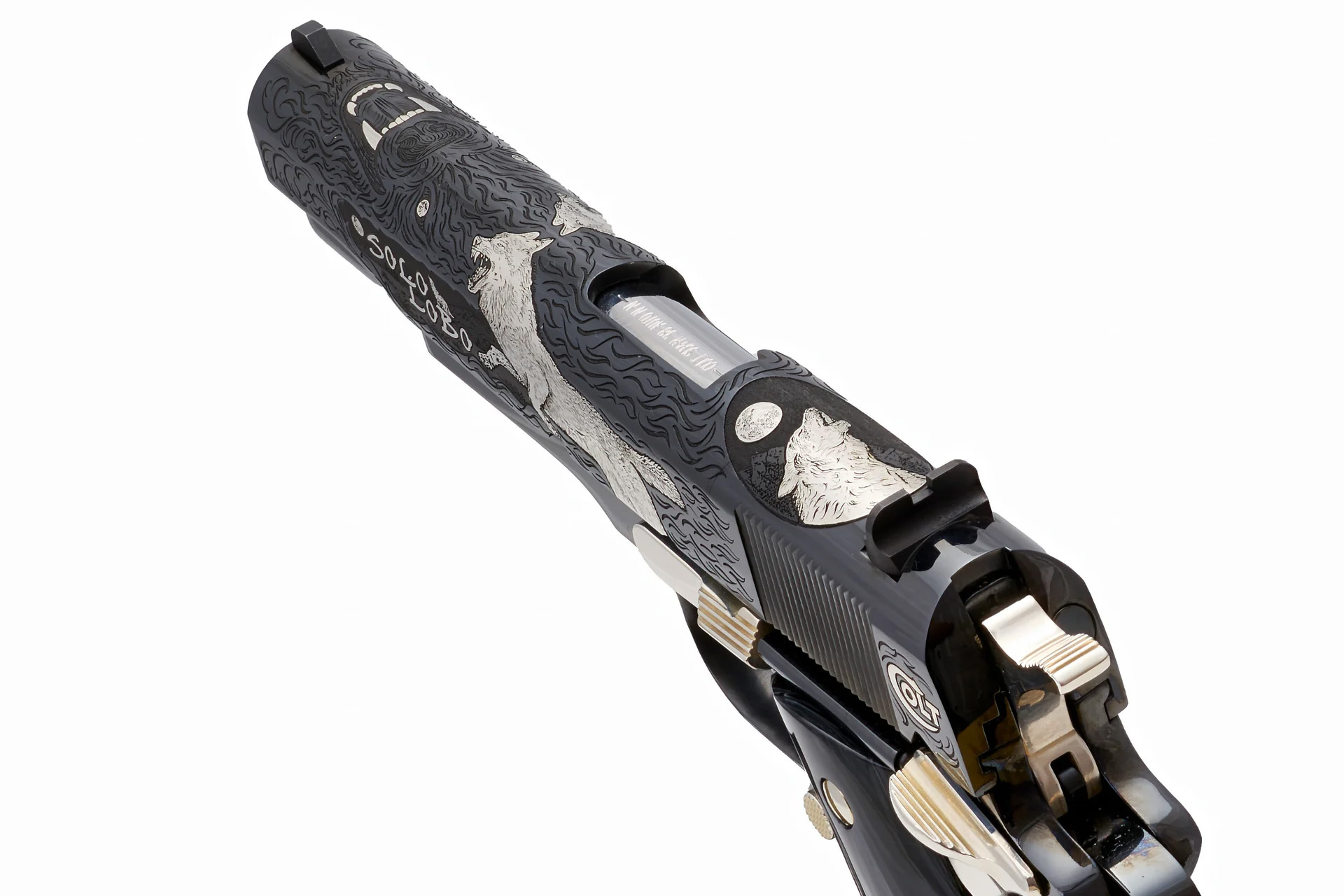 Colt SK Customs 1911 "Solo Lobo" | .38 Super, 5" Barrel, Limited ...
