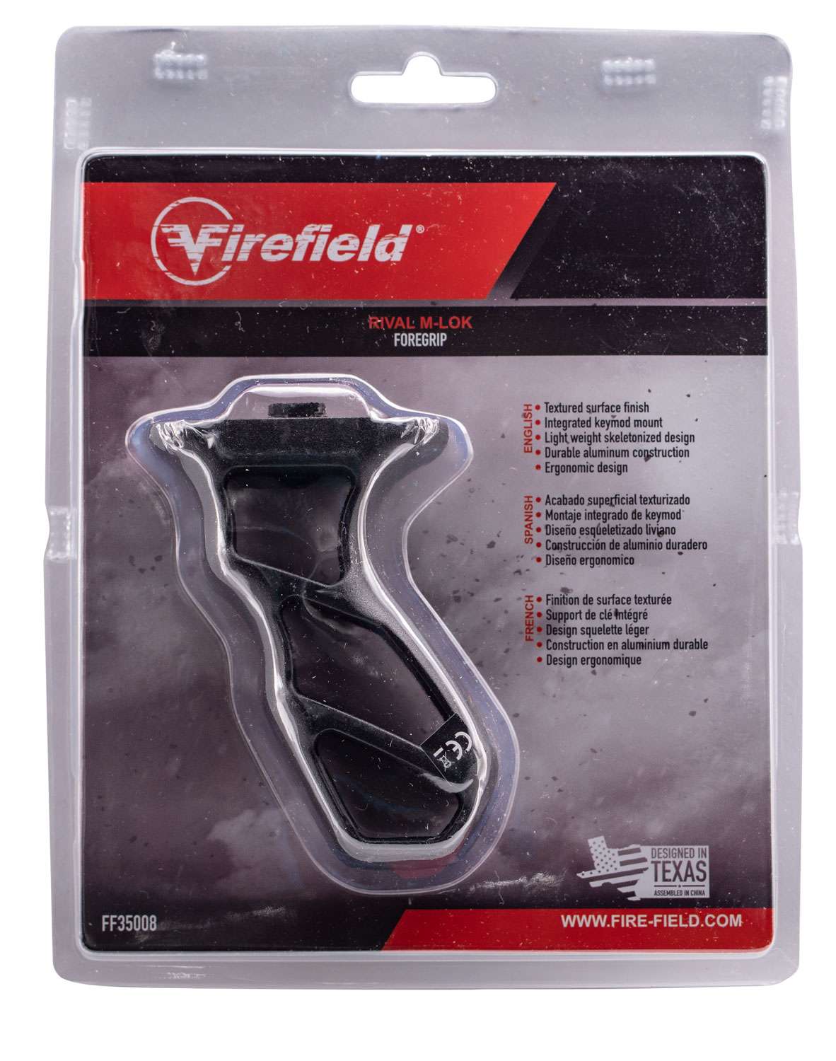 Firefield FF35008 Rival Tactical Foregrip M-LOK Textured Aluminum Black ...