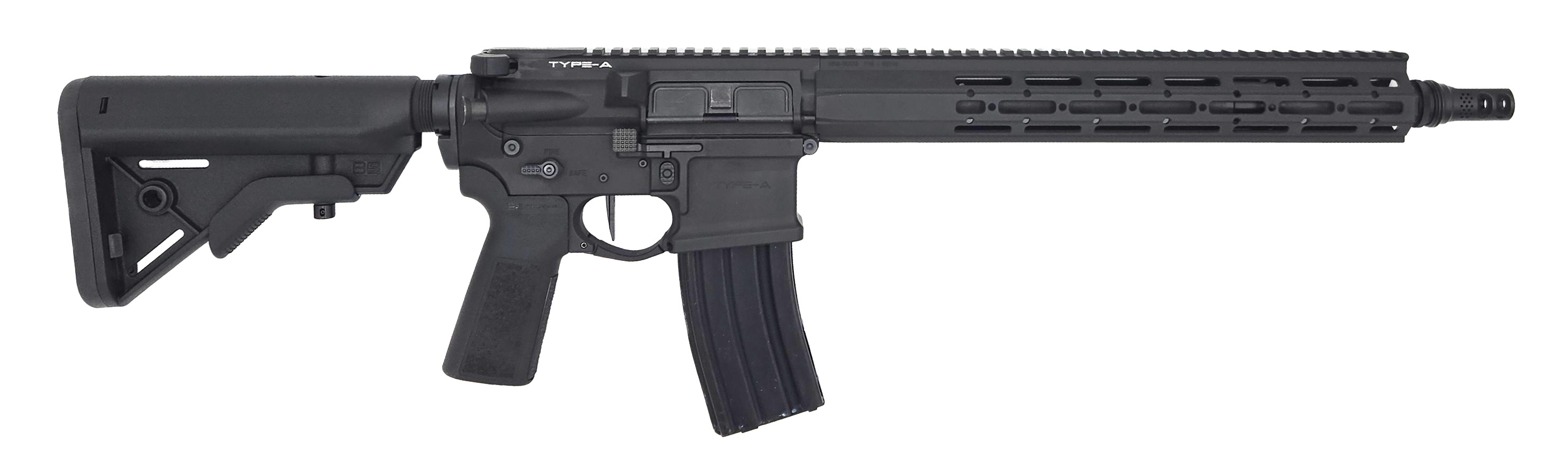 Type-A SRC AR15 Rifle 5.56 NATO Mid-Weight Barrel Black Ambi