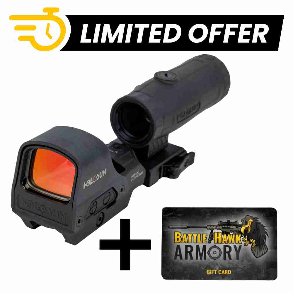 Holosun 510C 2 MOA Red Dot HM3X Magnifier Combo + $50 Gift Card ...