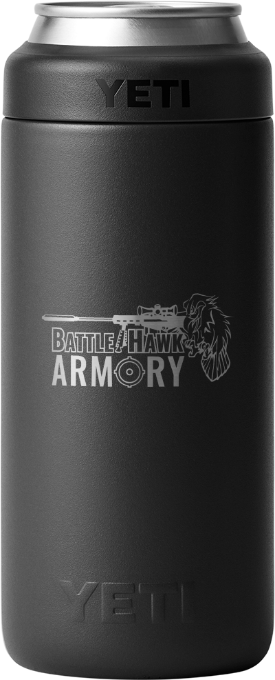 Yeti BattleHawk Armory Custom Rambler Colster Slim Black | BattleHawk ...